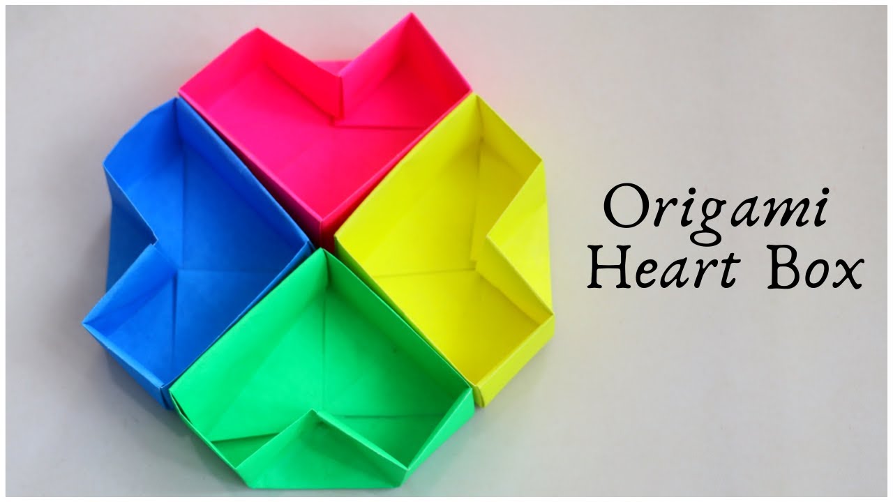 Origami Heart Box Tutorial - YouTube