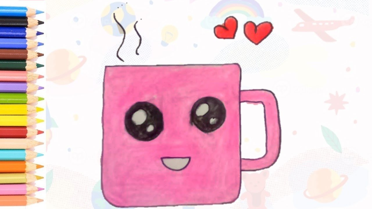 How to draw a simple mug | Painting glass water |painting glass of ...