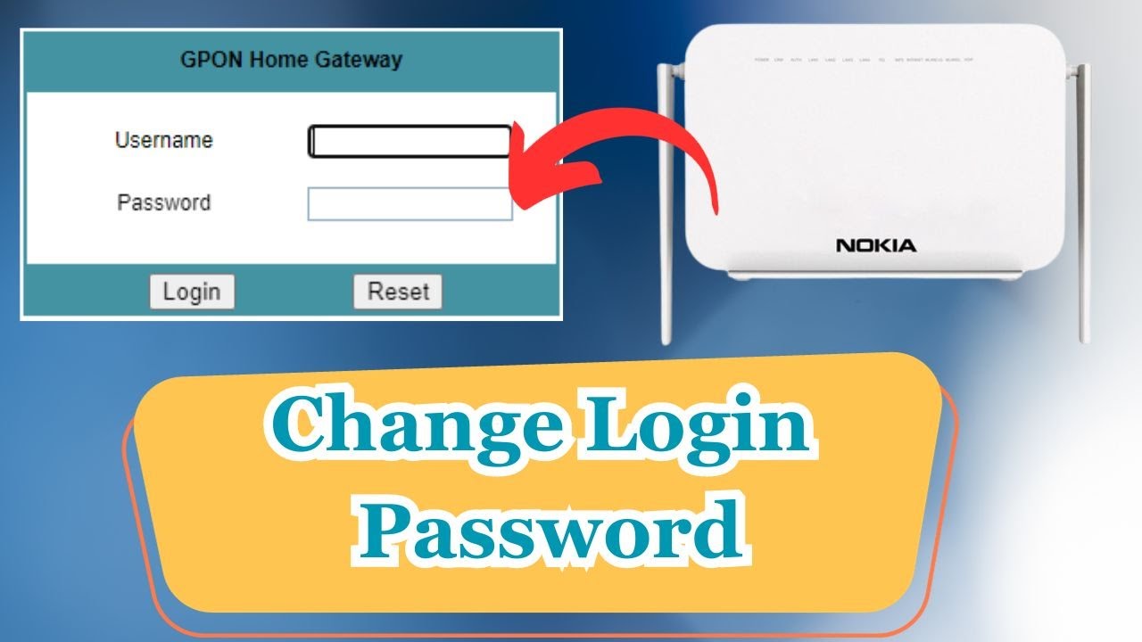 How to change Nokia Wifi Router Login Password || Nokia router ka login ...
