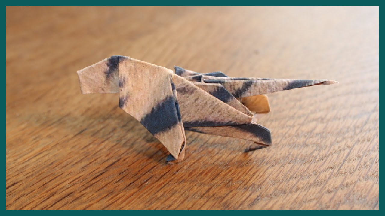 Tuto Origami : Le Tigre - YouTube