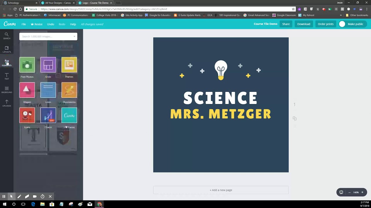 Schoology Use Canva To Make Course Tiles YouTube Schoology Use Canva To Make Course Tiles YouTube
