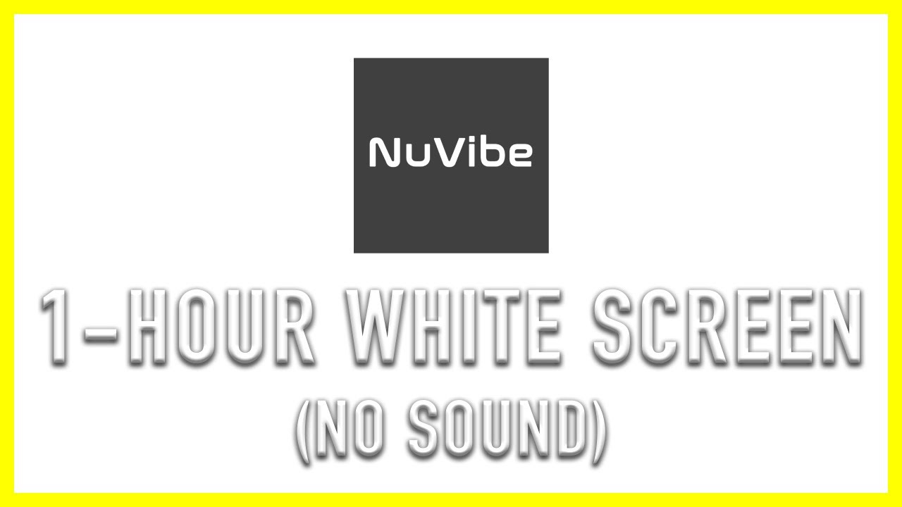 1-Hour White Screen // Silent Bright Light // Meditation Station - YouTube