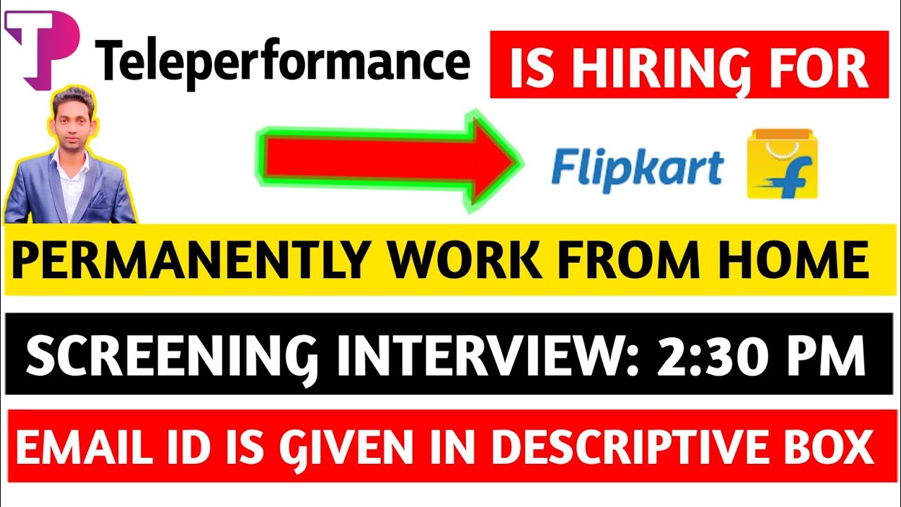Urgently Hiring || Work From Home Jobs || Flipkart Process ...