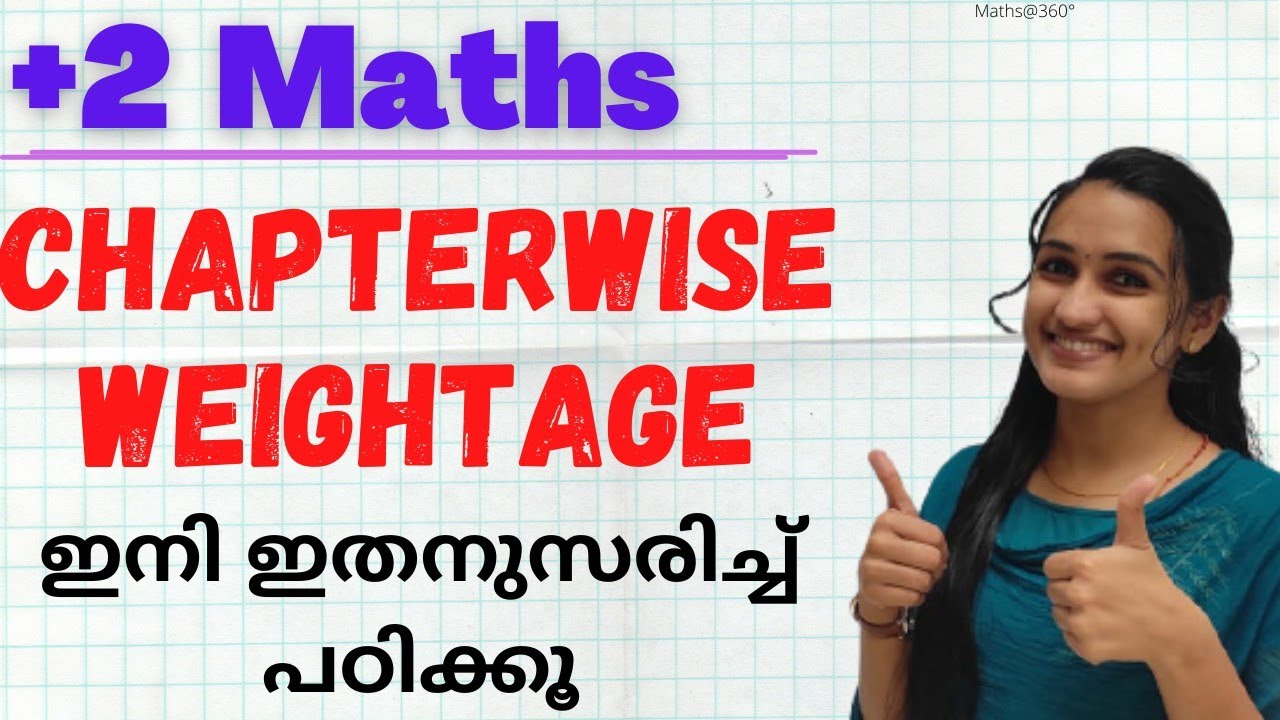 +2 MATHS | CHAPTERWISE WEIGHTAGE💯#maths#exams#plustwo#studyplan ...