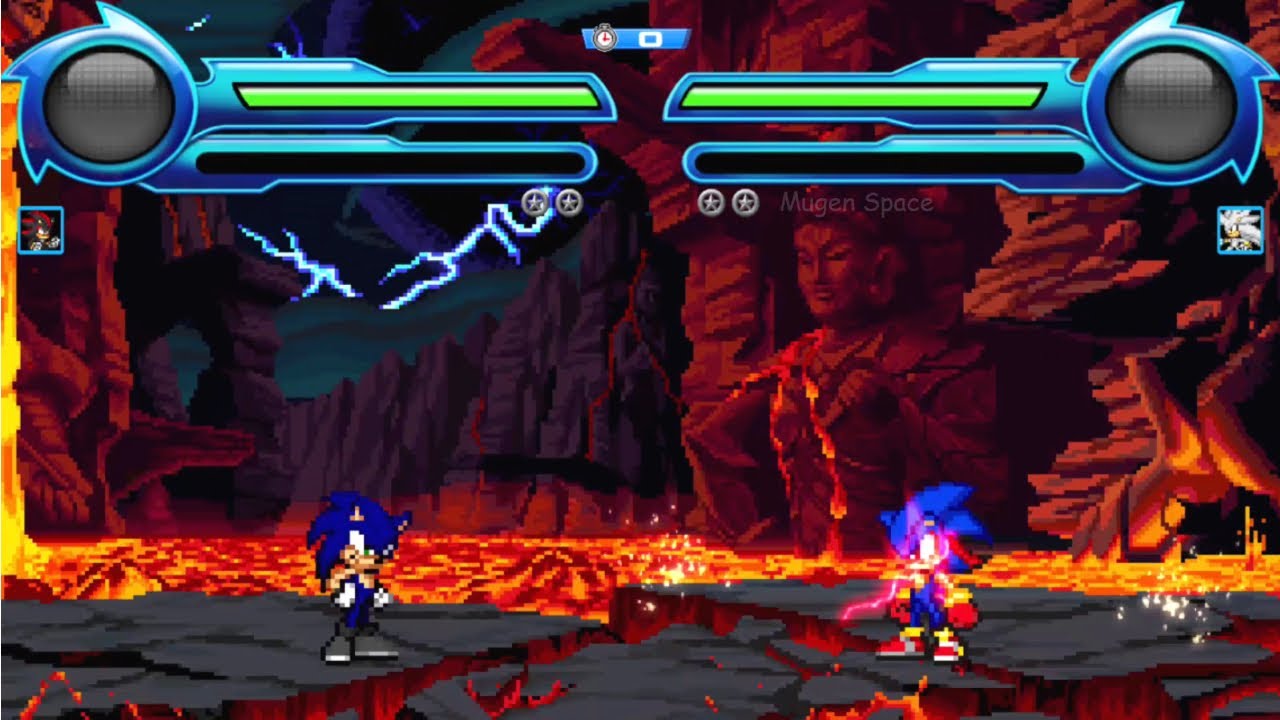 Sonic Black VS Choas Sonic & Silver Sonic I Sonic Colors Ultimate Mugen ...