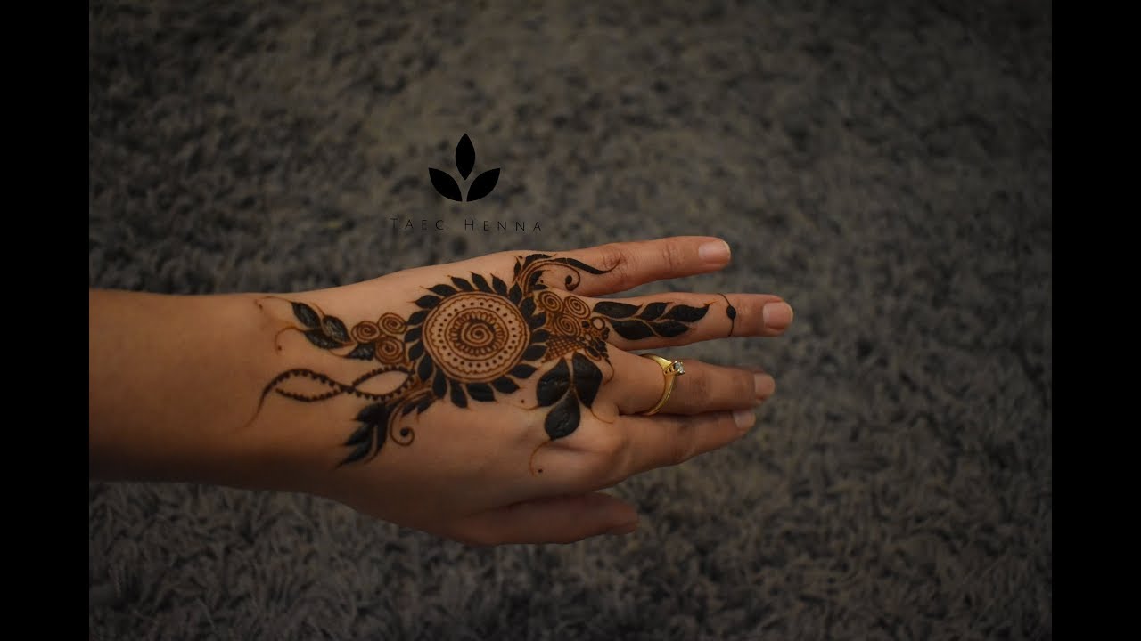 Simple khaleeji henna 2020 - YouTube