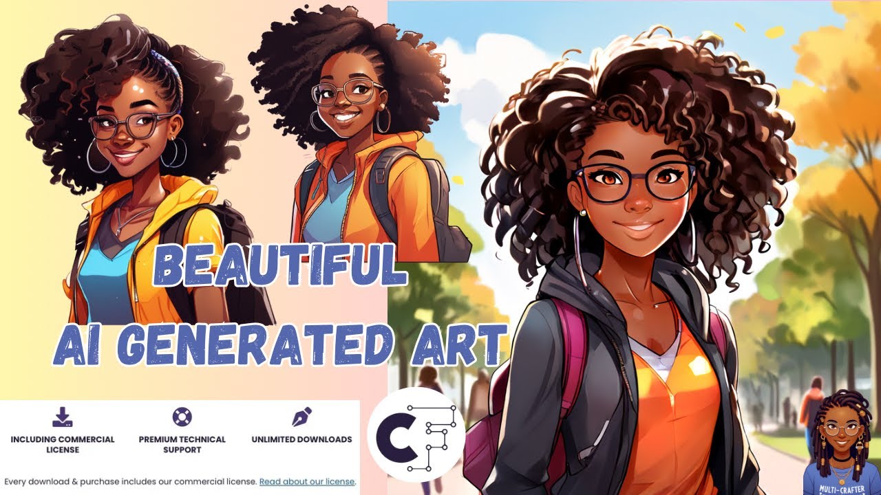 How to Create EASY Ai Generated Art Using Creative Fabrica. Beautiful ...