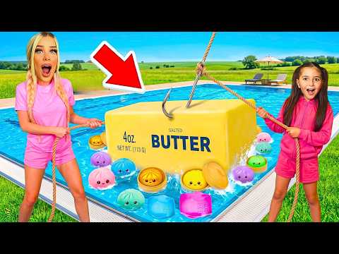 WIR ziehen XXL BUTTER SQUISHY aus dem POOL 😳