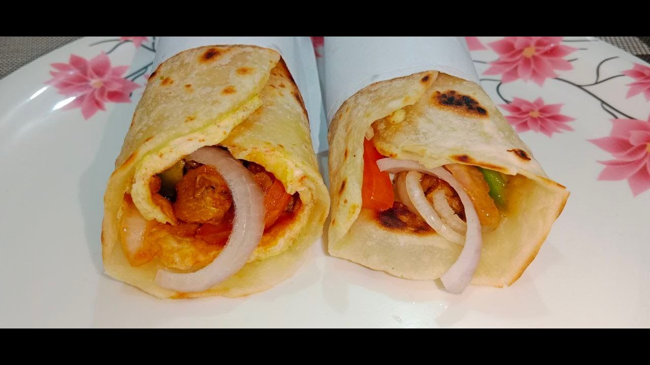 ರುಚಿಕರವಾದ ಎಗ್ ಚಿಕನ್ ರೋಲ್| Egg Chicken Roll |Kati Rolls - YouTube