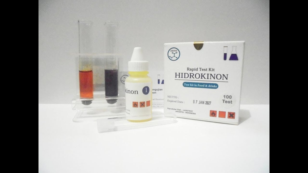 Rapid Test Kit Hidrokinon / Mendeteksi Hydroquinone Dalam Kosmetik ...