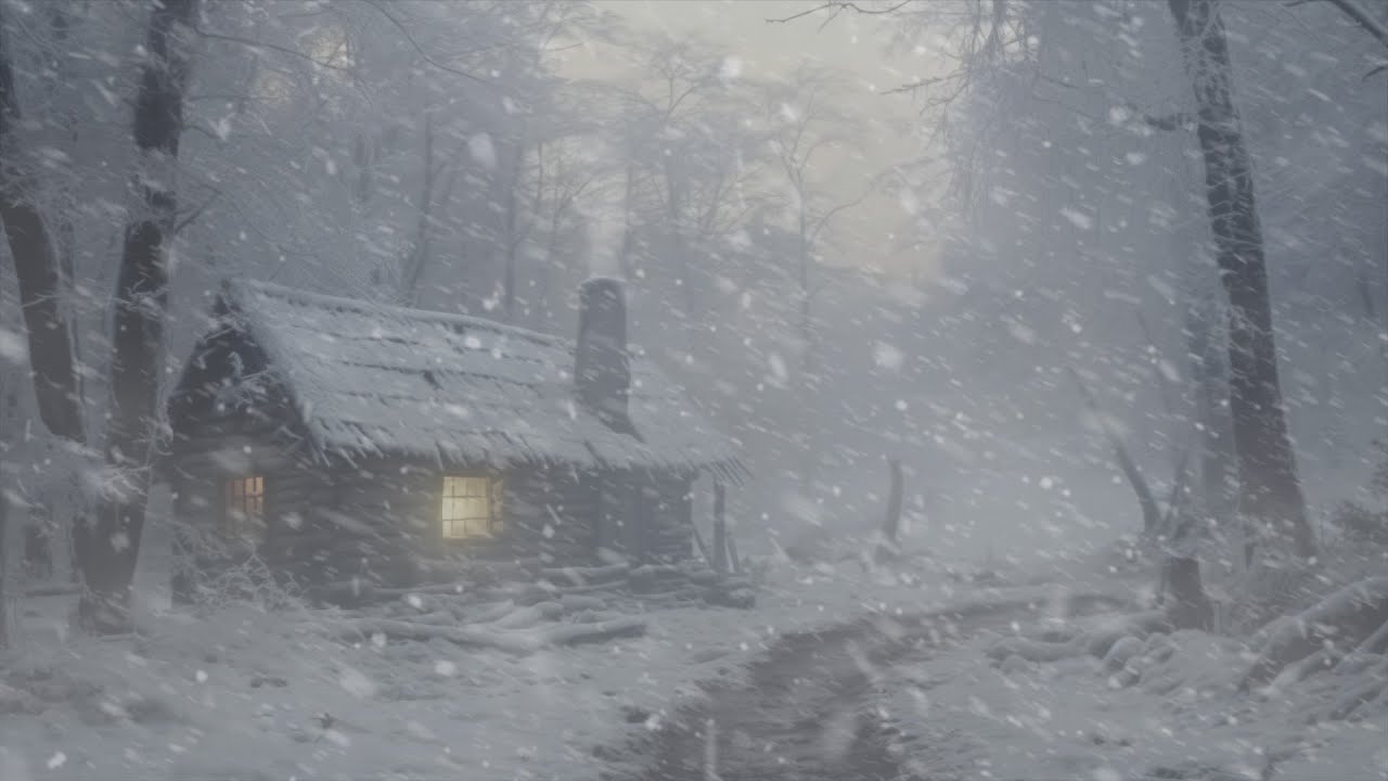 Mysterious Snowfall Melodies and Howling Wind for a Restful Night ...