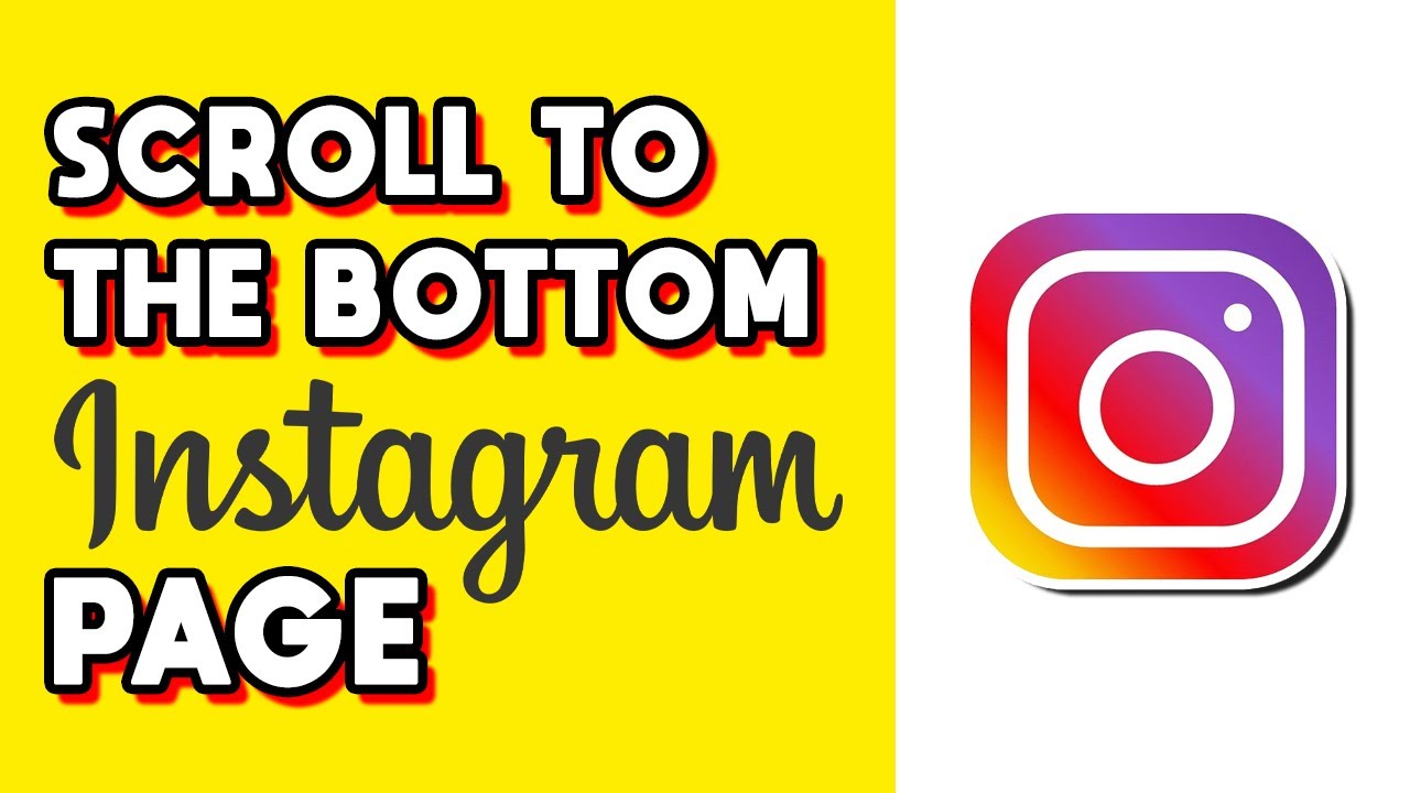 How to Scroll to The Bottom of an Instagram! (Quick & Easy) - YouTube