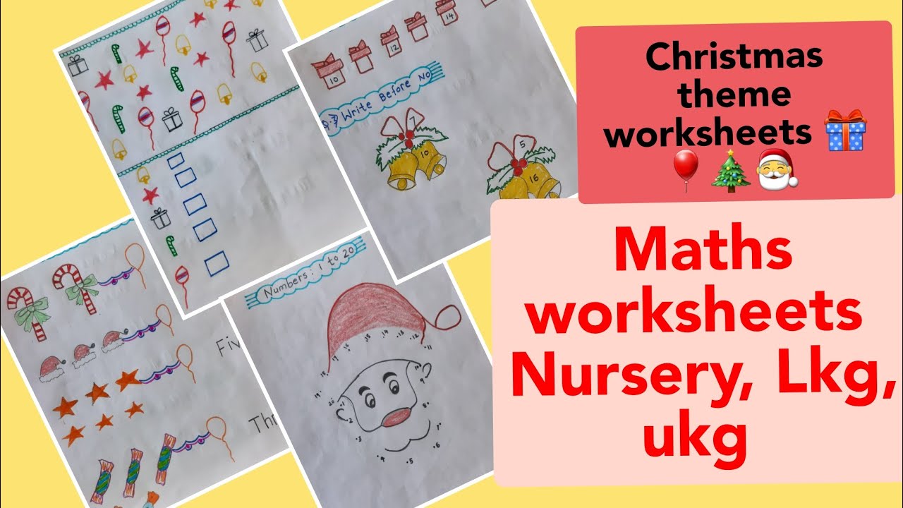 Maths worksheets for nursery, Lkg,Ukg class / nursery class teaching ...
