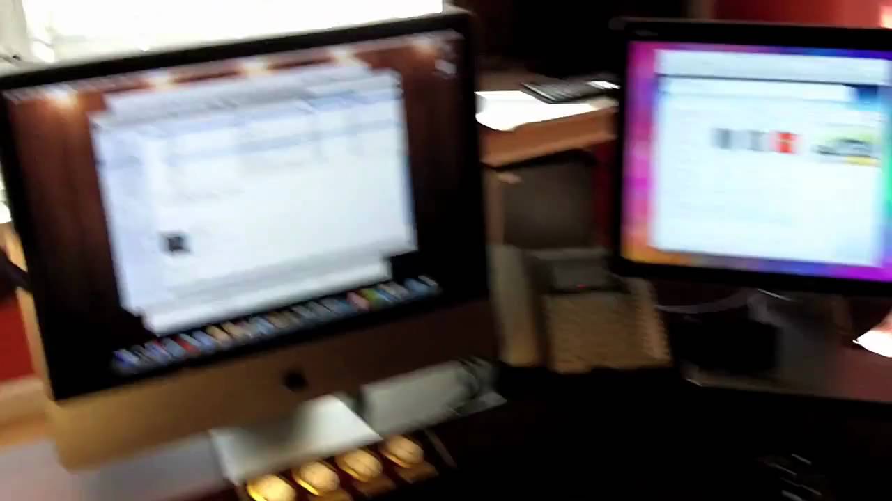 iMac Dual Monitor setup with Hp monitor and mini display port adapter ...