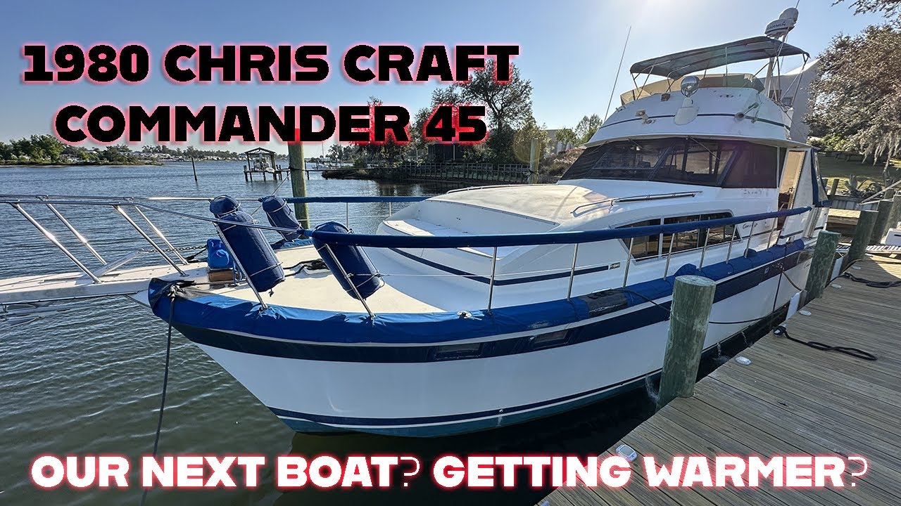 Looking at a 1980 Chris Craft Commander 45 Yacht 🛥️ Does it check the ...