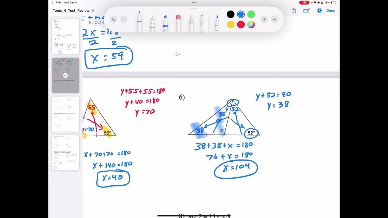 Geometry Unit 4 Test Review - YouTube