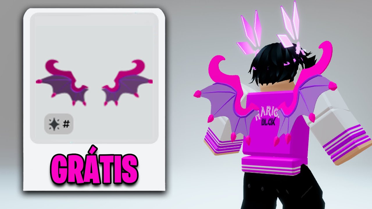 FACIL! COMO PEGAR ASAS GRATIS NO ROBLOX! - YouTube