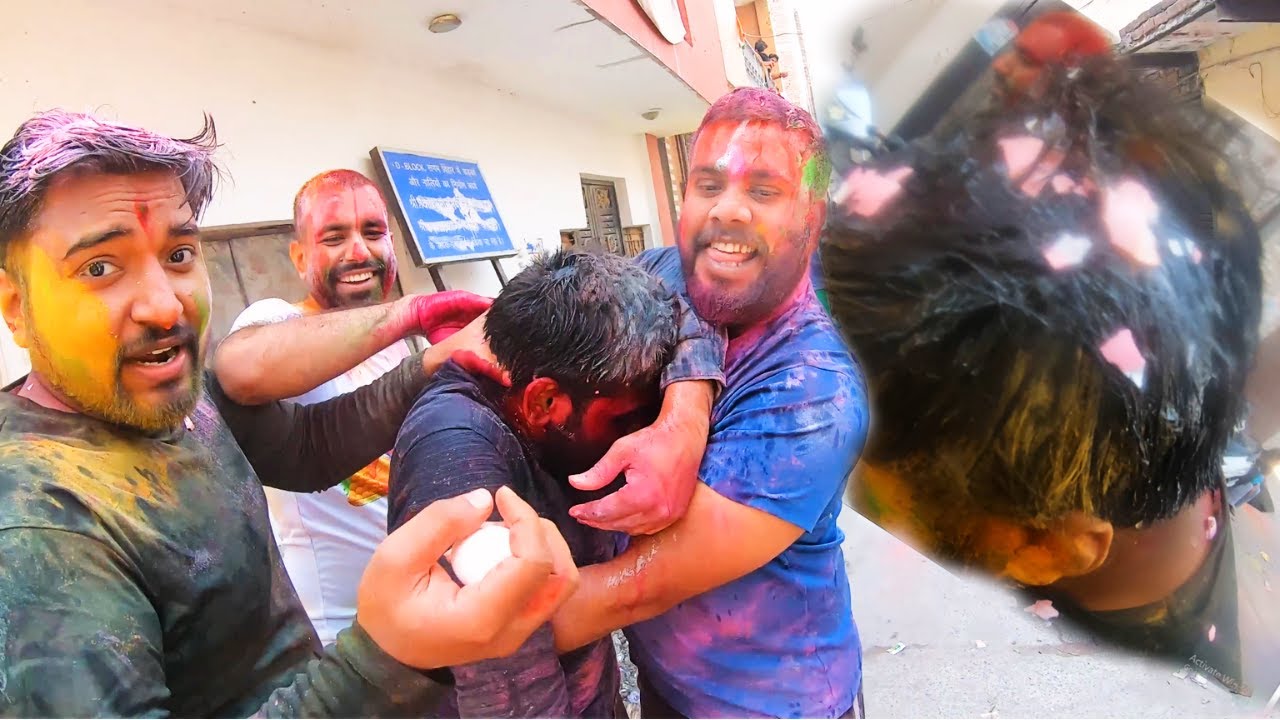 Holi Fight #Mraj - YouTube