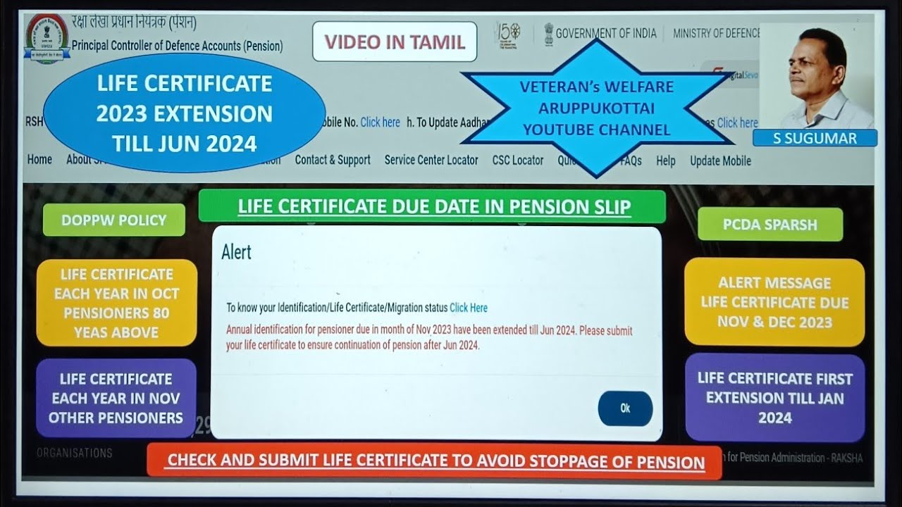 LIFE CERTIFICATE SUBMISSION EXTENSION JUN 2024 : SPARSH MIG PENSIONERS ...