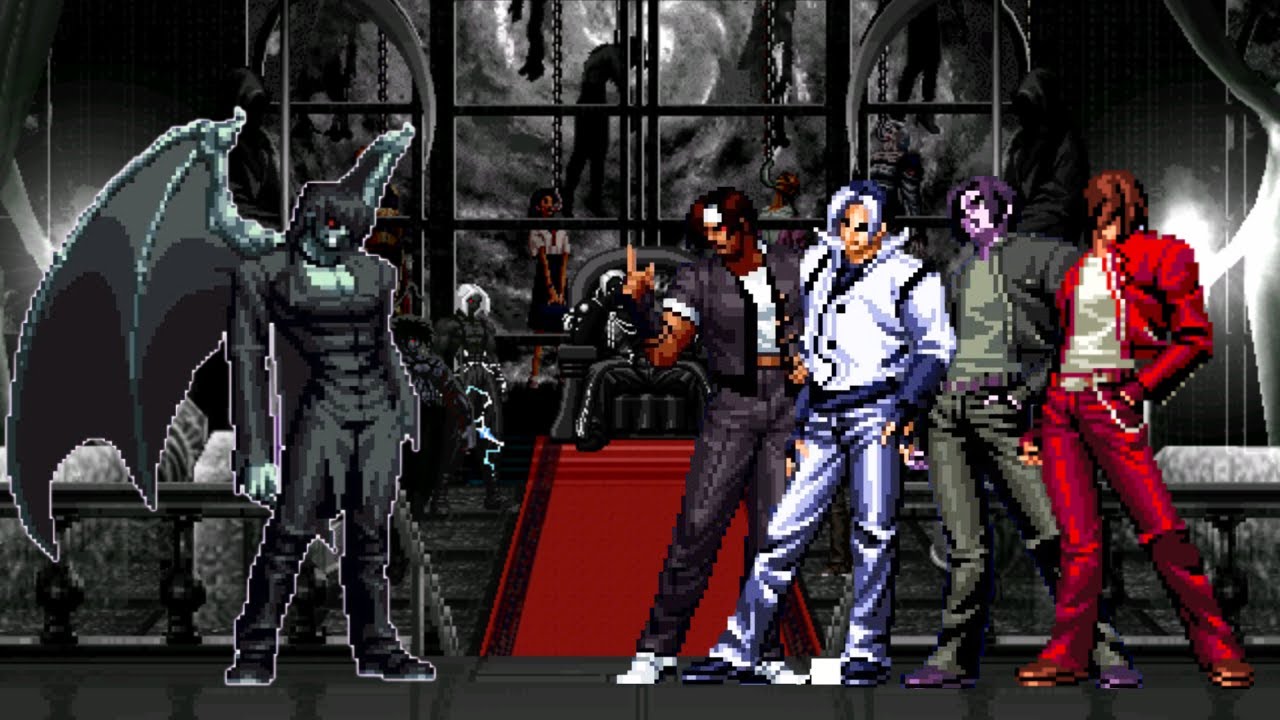 [KOF Mugen] Bio Element vs Orochi Kyo Team - YouTube