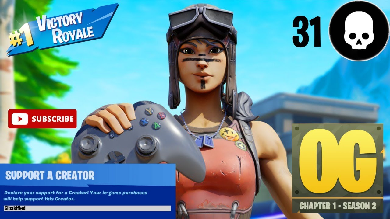 Fortnite OG | HUGE 31 Kill Win Gameplay | Controller Player | Creator ...