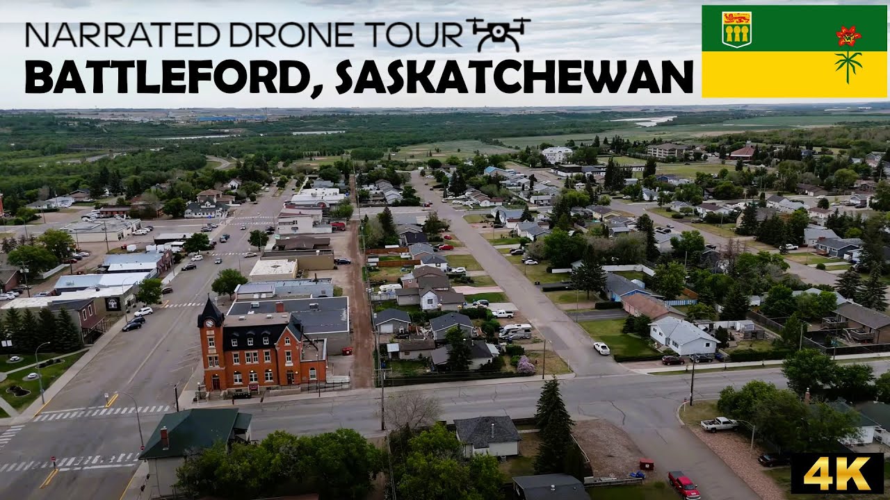 🏰 Battleford, Saskatchewan 🚁 4K Drone - YouTube