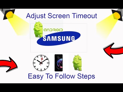 How To Adjust Screen Timeout On Samsung - YouTube