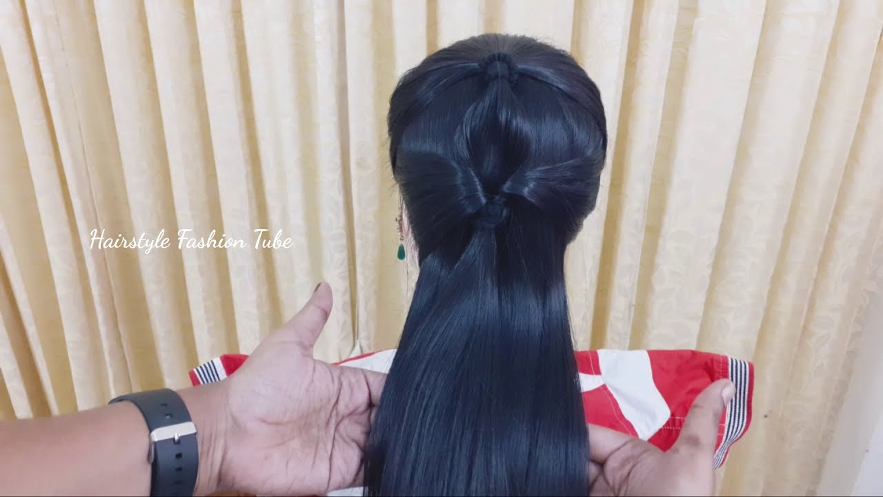 Simple hairstyle for everyday use / Easy hairstyle for girls ...