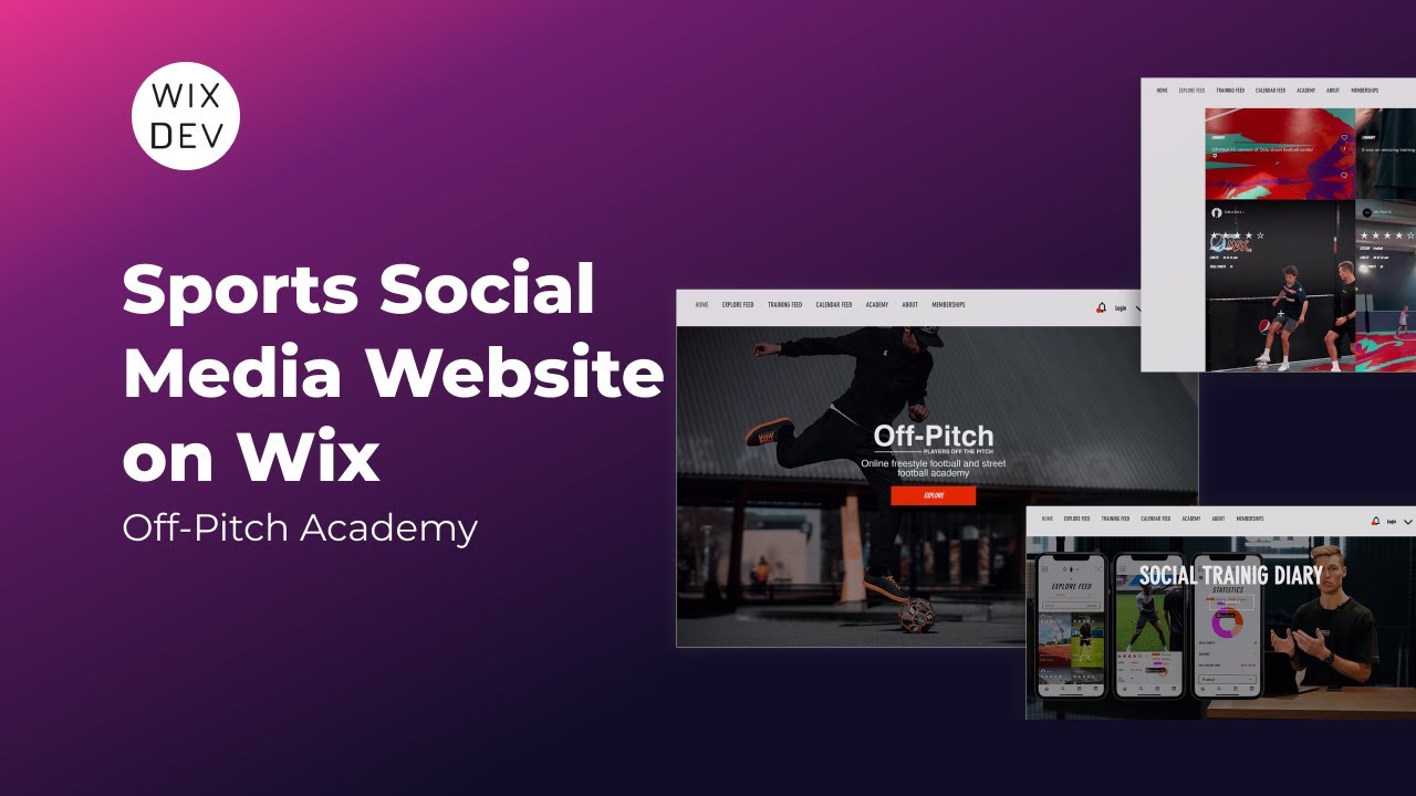 Sports Social Media website on Wix | Wix Velo | Wix Dev - YouTube