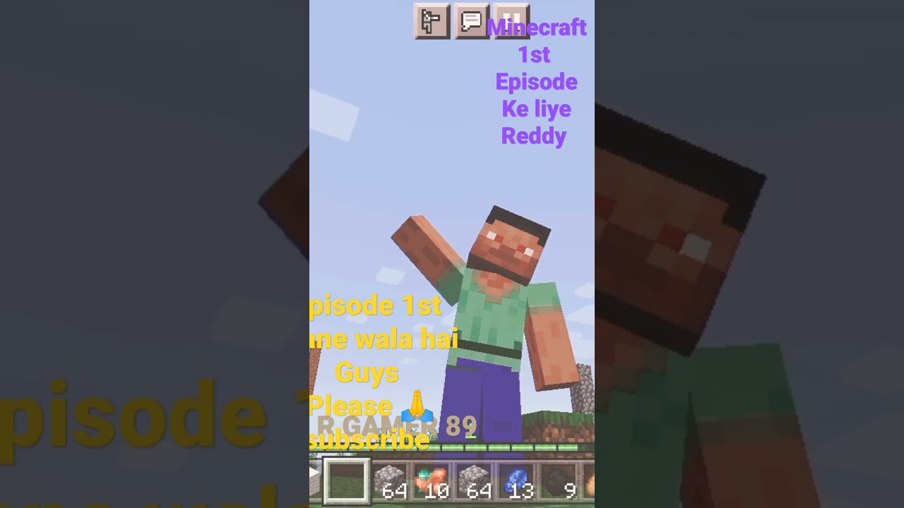 minecraft 1st episode 🎬 entry √√√ please subscribe @RGAMER89 - YouTube