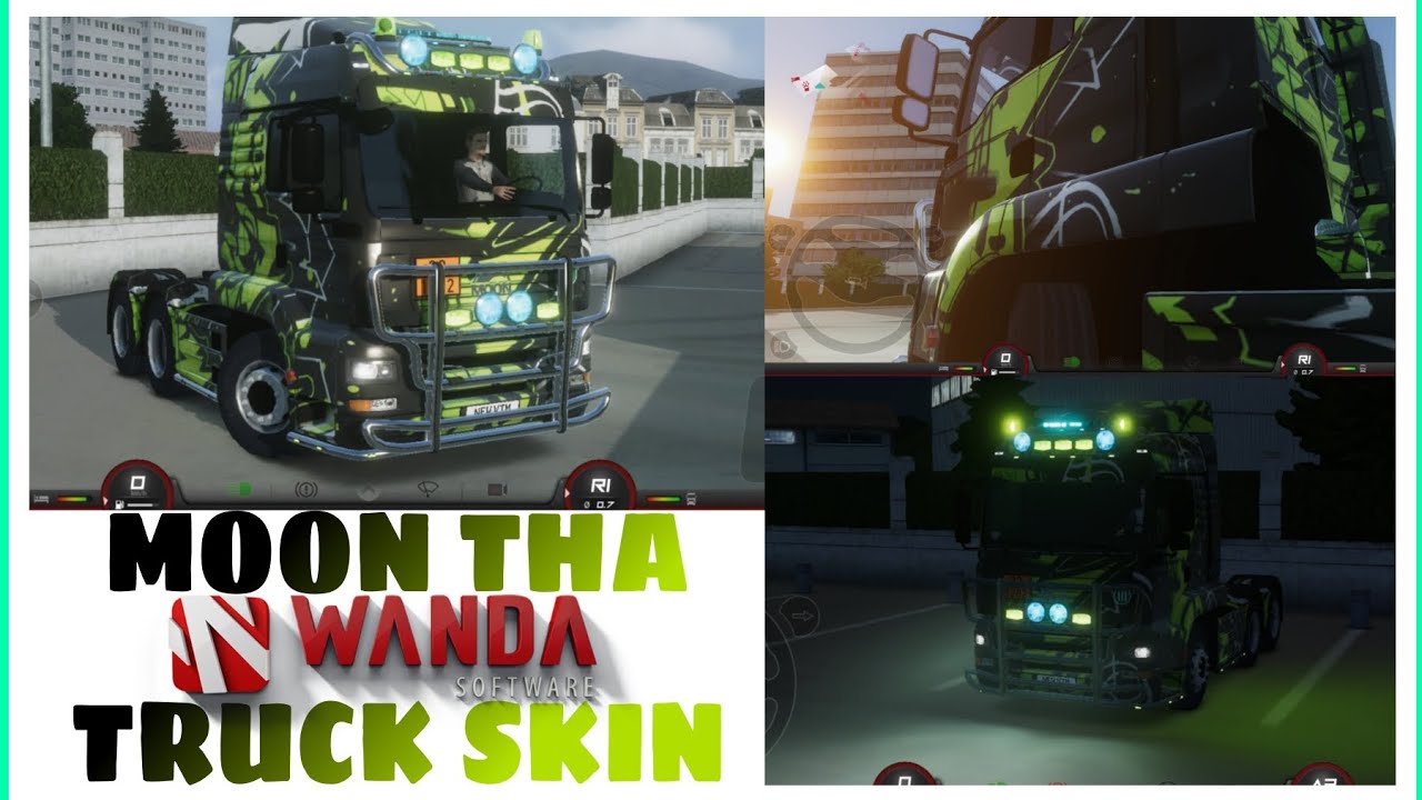 Moon (THA) Truck skin 🚍truckers of europe 3 (WANDA) - YouTube