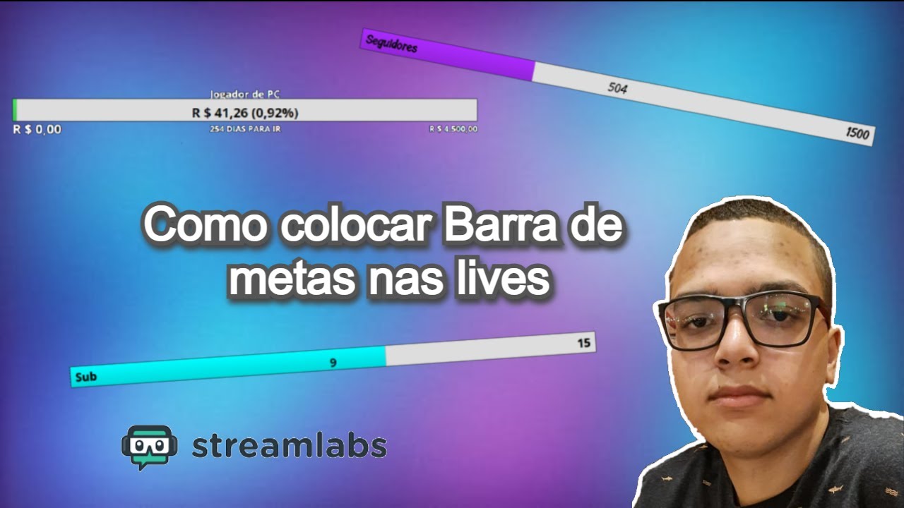 Como adicionar Barra de Meta no Obs studio e Streamlabs Obs (2021 ...