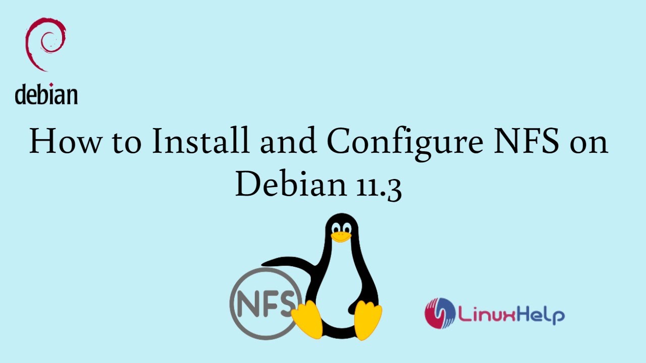 How to install and configure NFS on Debian 11.3 - YouTube
