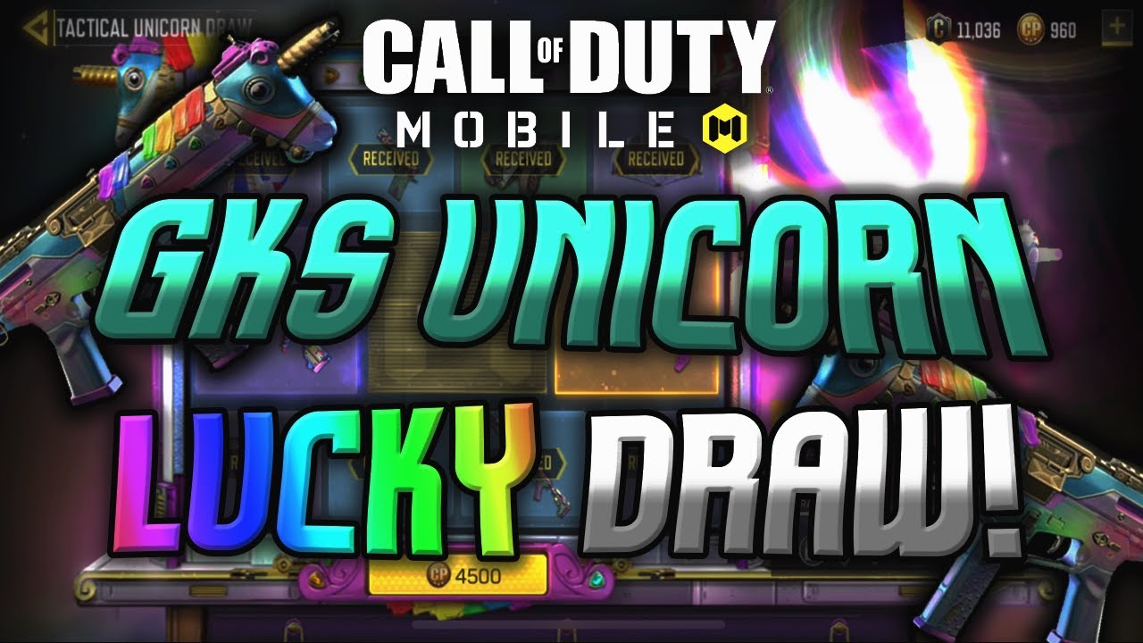 Call of Duty Mobile TACTICAL UNICORN DRAW OPENING! INSANE NEW GKS & M4 ...