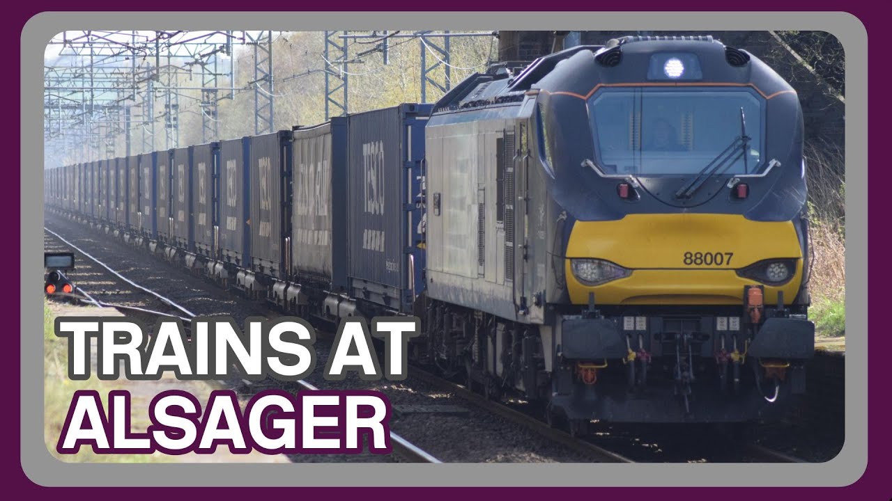 **WCML DIVERTS** Trains at Alsager railway station (08/04/2023) - YouTube