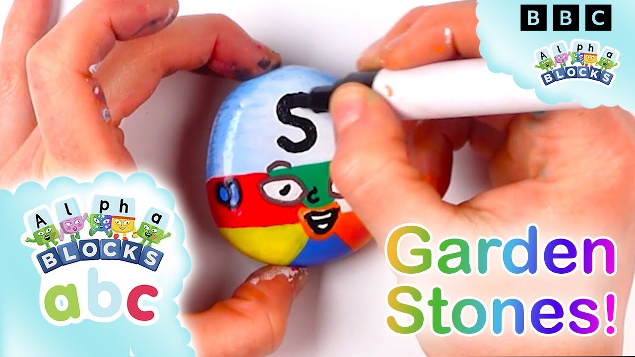 Making Alphablocks From Garden Stones! | DIY | Stone Art | Phonics ...