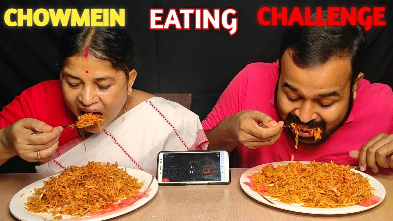 CHOW MEIN EATING CHALLENGE | Chinese Noodles Eating Competition | Food ...