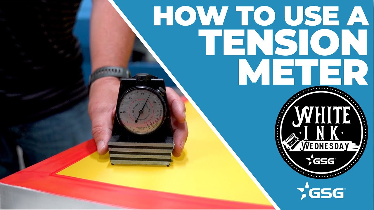 How to Use a Tension Meter For Screen Printing | White Ink Wednesday ...