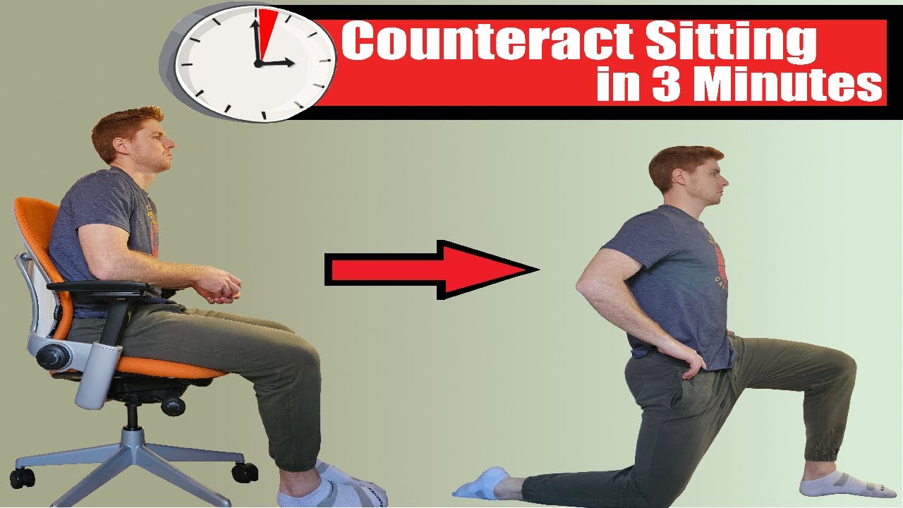 3 Minute Stretch Break from Sitting - YouTube