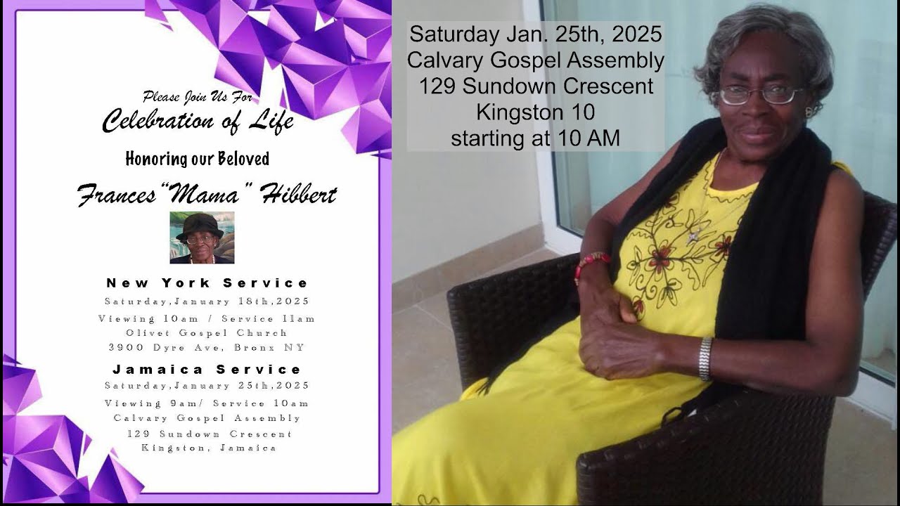 Celebrating the Life of Frances "Mama" Hibbert - YouTube