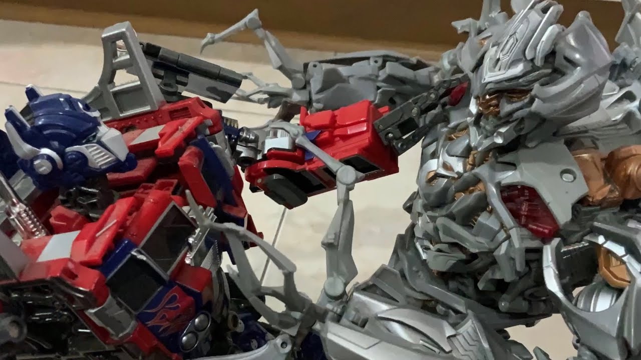Transformers 07 || Megatron vs Optimus prime final battle stop motion ...