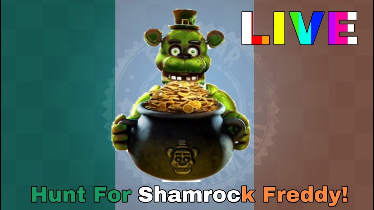 LIVE FNAF AR Hunting For NEW Shamrock Freddy Animatronic! - YouTube