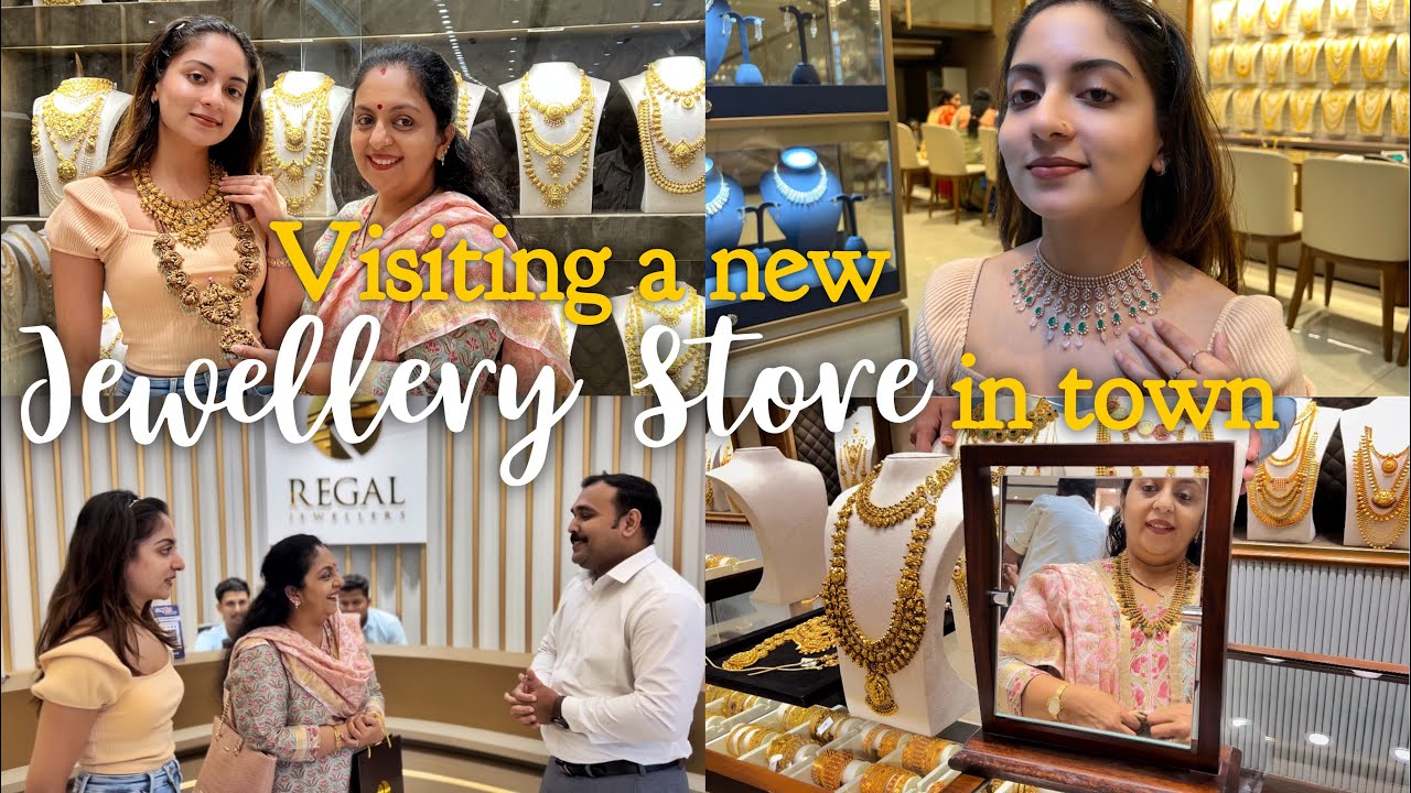 Visiting new Jewellery Shop in Town | Regal Jewellers | Sindhu Krishna ...