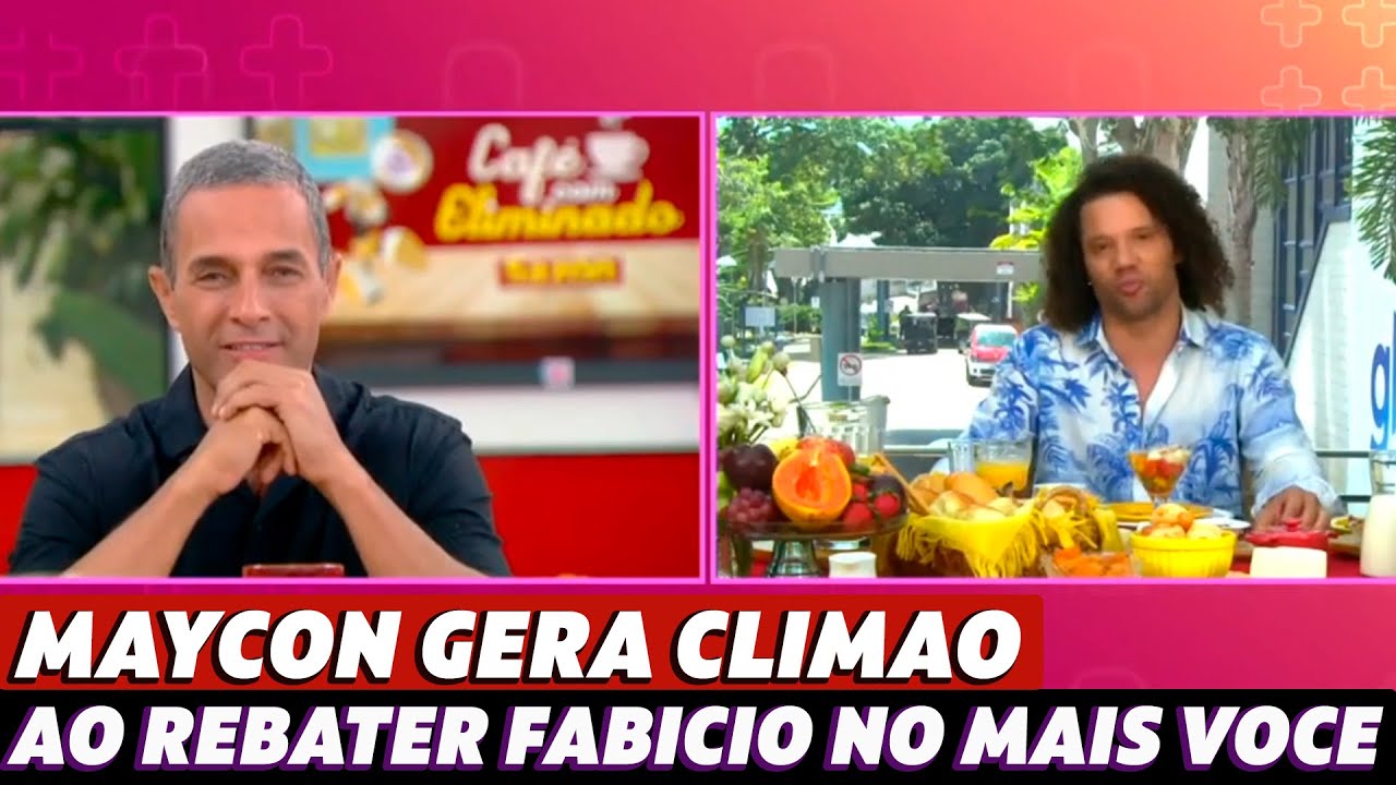 Climão! Maycon rebate Fabricio Battaglini no Mais Você: "Viu, rapaz?" - YouTube