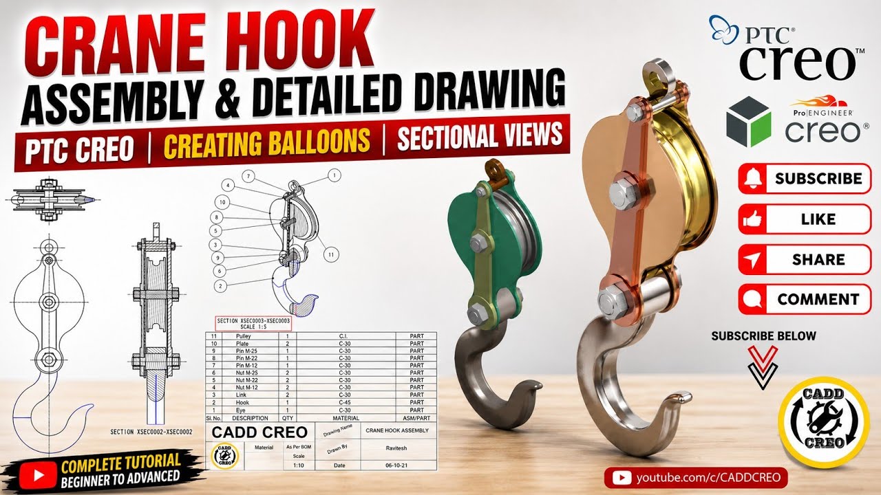 How To Assemble Crane Hook | How To Draw A Crane Hook | Balloons ...