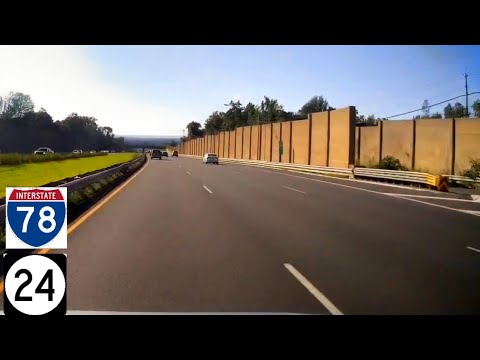 Driving to Livingston, NJ via I-78 (W)/NJ Route 24 (W)/JFK Parkway [4k ...