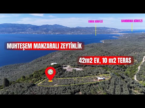 50m2 İÇİNDE EV OLAN DENİZ MANZARALI 3.276m2 ZEYTİNLİK EDİNCİK/BANDIRMA 