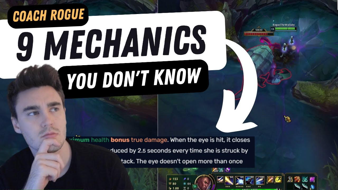 The 9 important MECHANICS YOU DON'T KNOW in Lol - YouTube