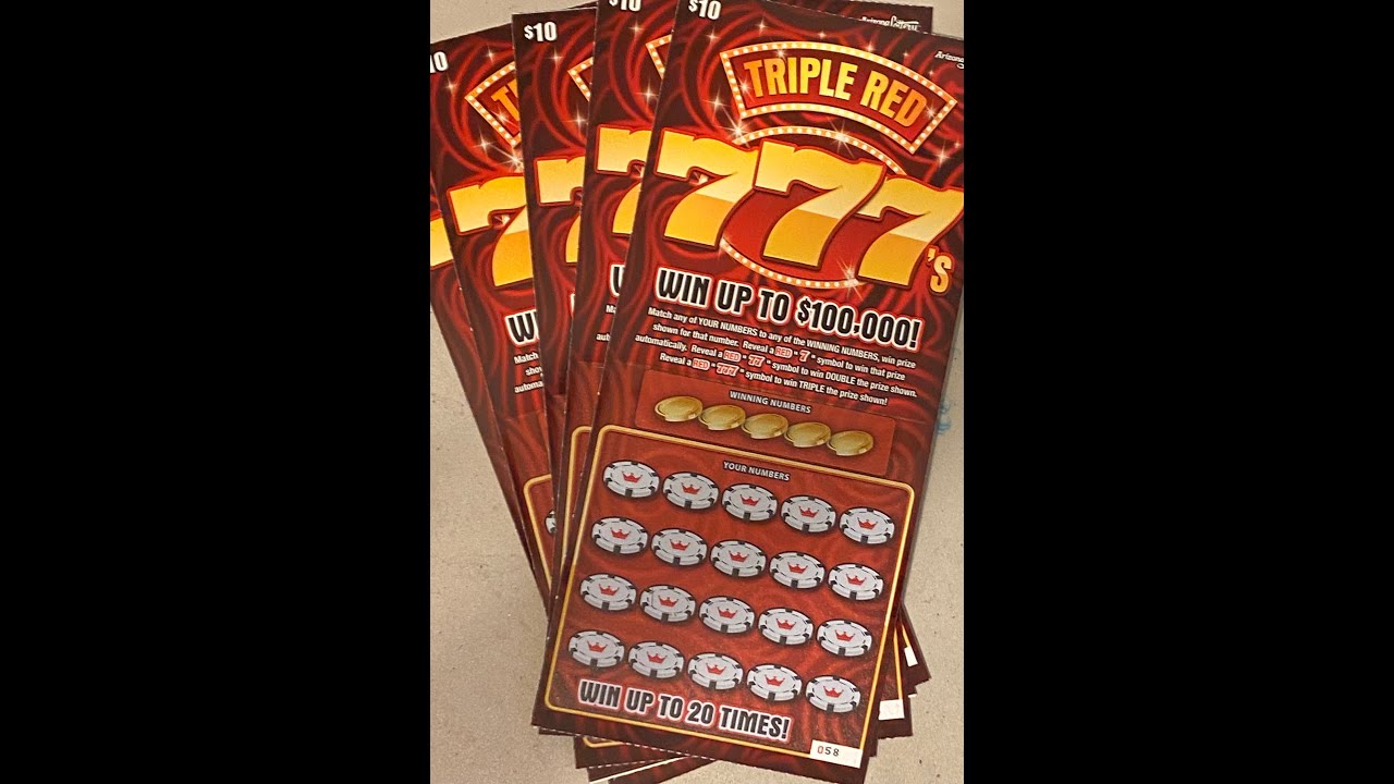 Arizona Lottery - Triple Red 777s - Five $10 tickets - YouTube