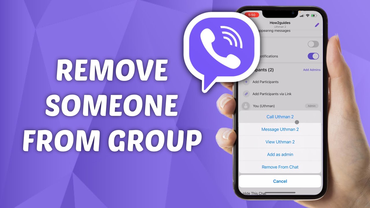 How to Remove Someone from A Group on Viber - YouTube